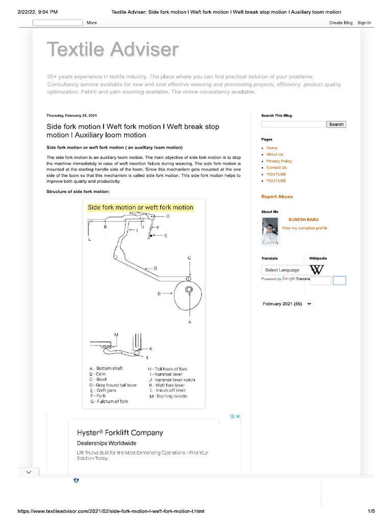 Side Weft Foek Motion | PDF