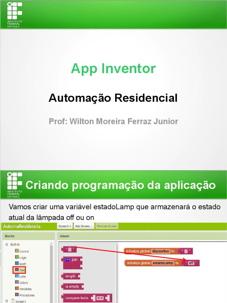 Criação de uma aplicação móvel para automação residencial utilizando ...