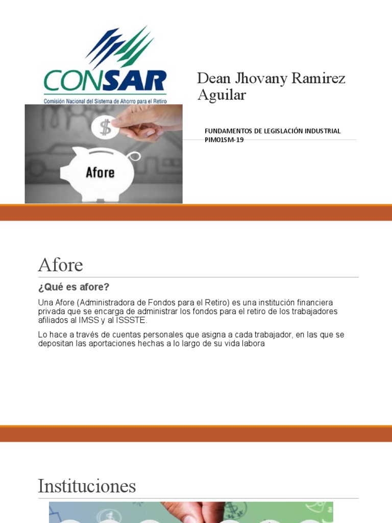 AFORE y CONSAR | PDF | Pensión | Economias