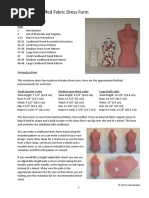 DIY Custom Mannequin Dress Form Guide | PDF | Clothing | Sewing