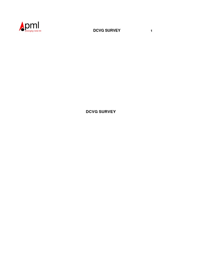 DCVG Survey - PML | PDF