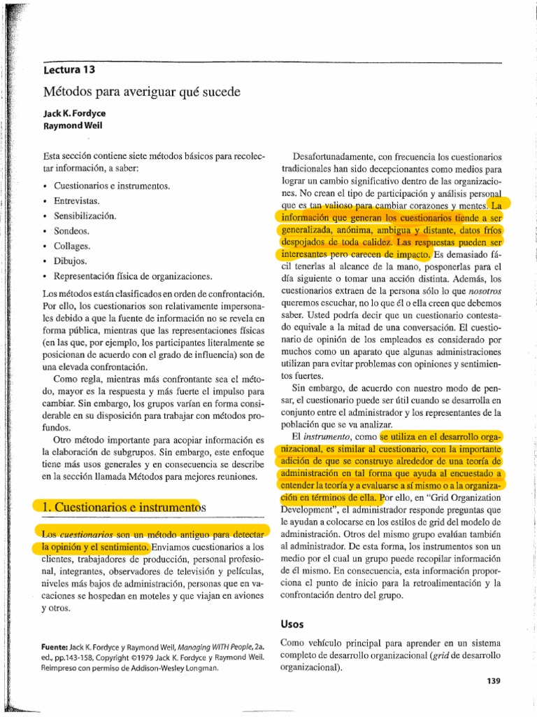 Wendell - Lect - 13 - Métodos Averiguar Q Sucede | PDF