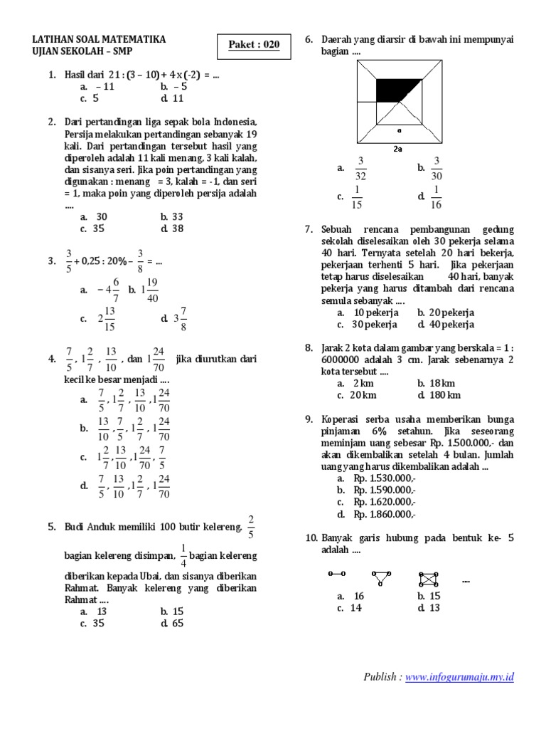 Us Math SMP - 020 | PDF
