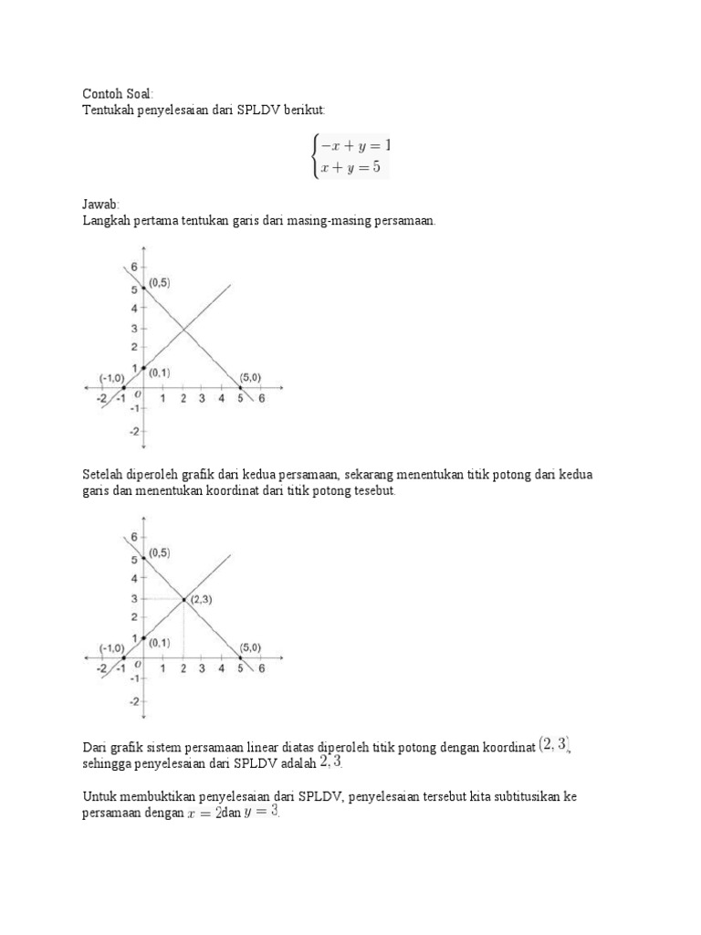 Persamaan Linear | PDF