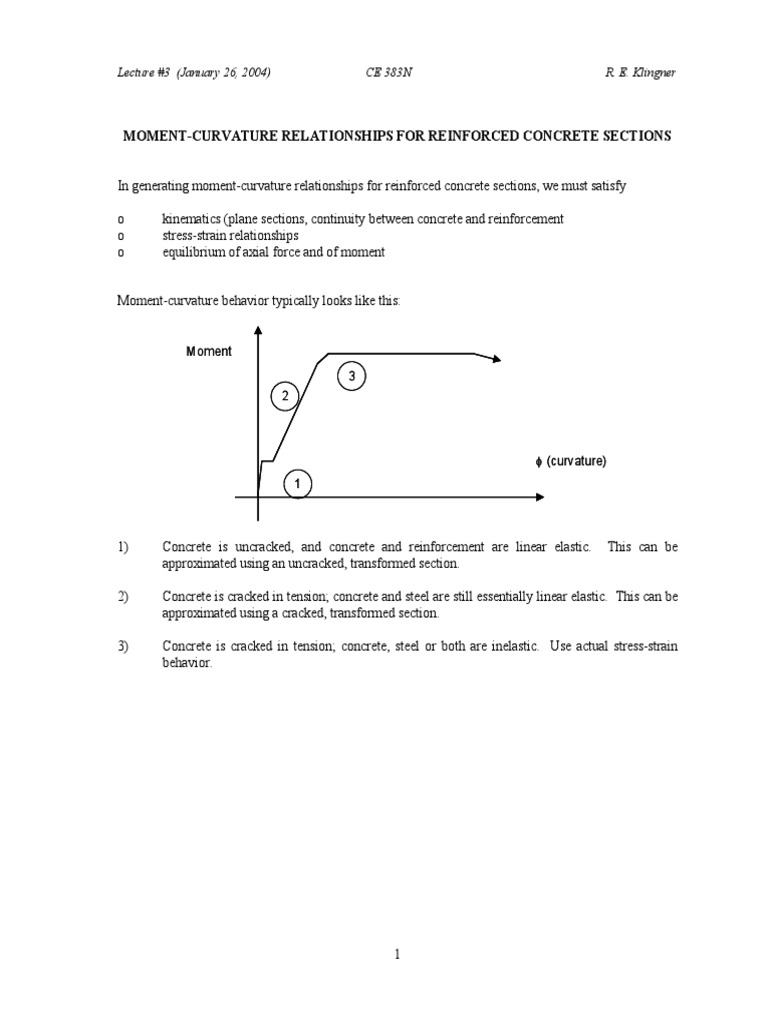 Moment-Curvature Analysis of Reinforced Concrete Beam Section: A Step ...
