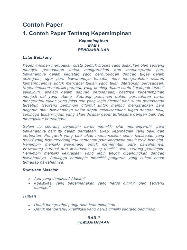 Contoh Paper | PDF