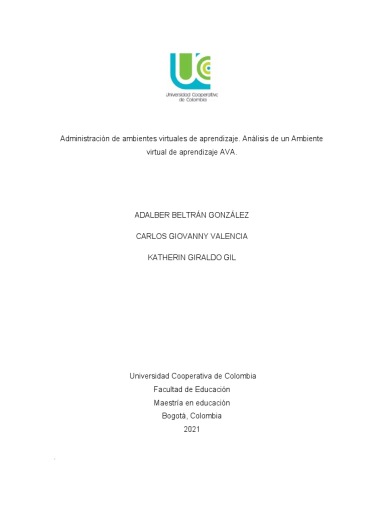 Informe de Gestion Ava | PDF | Aprendizaje | Aprendiendo estilos