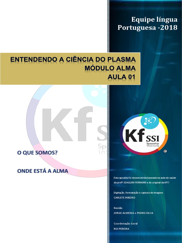 Entendendo A Ciencia Do Plasma - ALMA AULA 1 | PDF | Alma | Science
