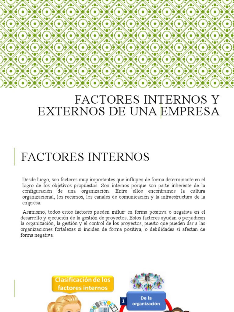 Factores Internos y Externos de Una Empresa | PDF | Gestión de recursos ...