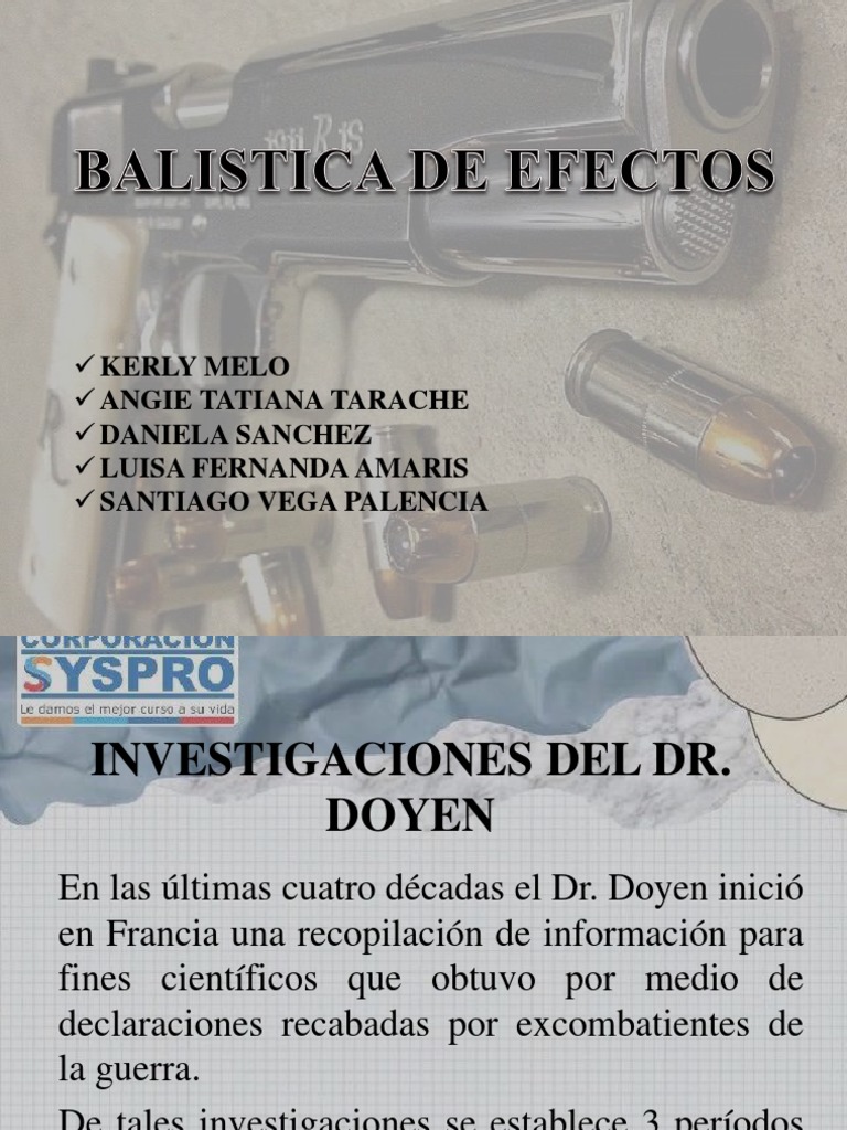 Balistica de Efectos Expo | PDF | Munición | Proyectiles