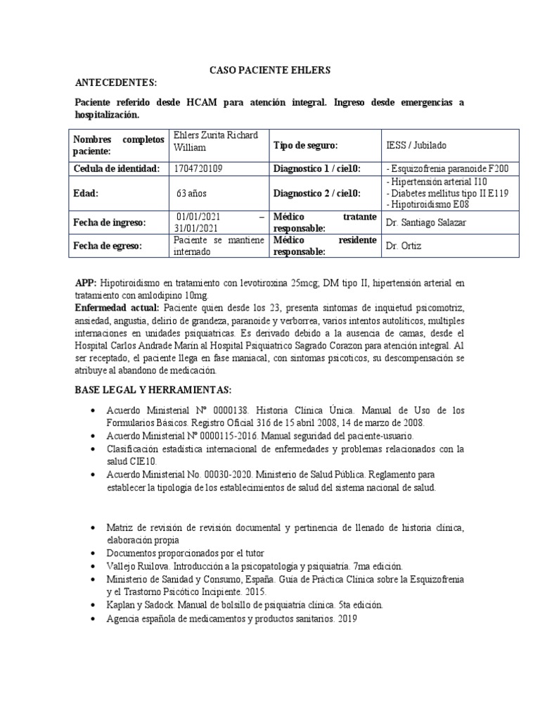 Ehlers Richard | PDF | Esquizofrenia | Medicamentos con receta