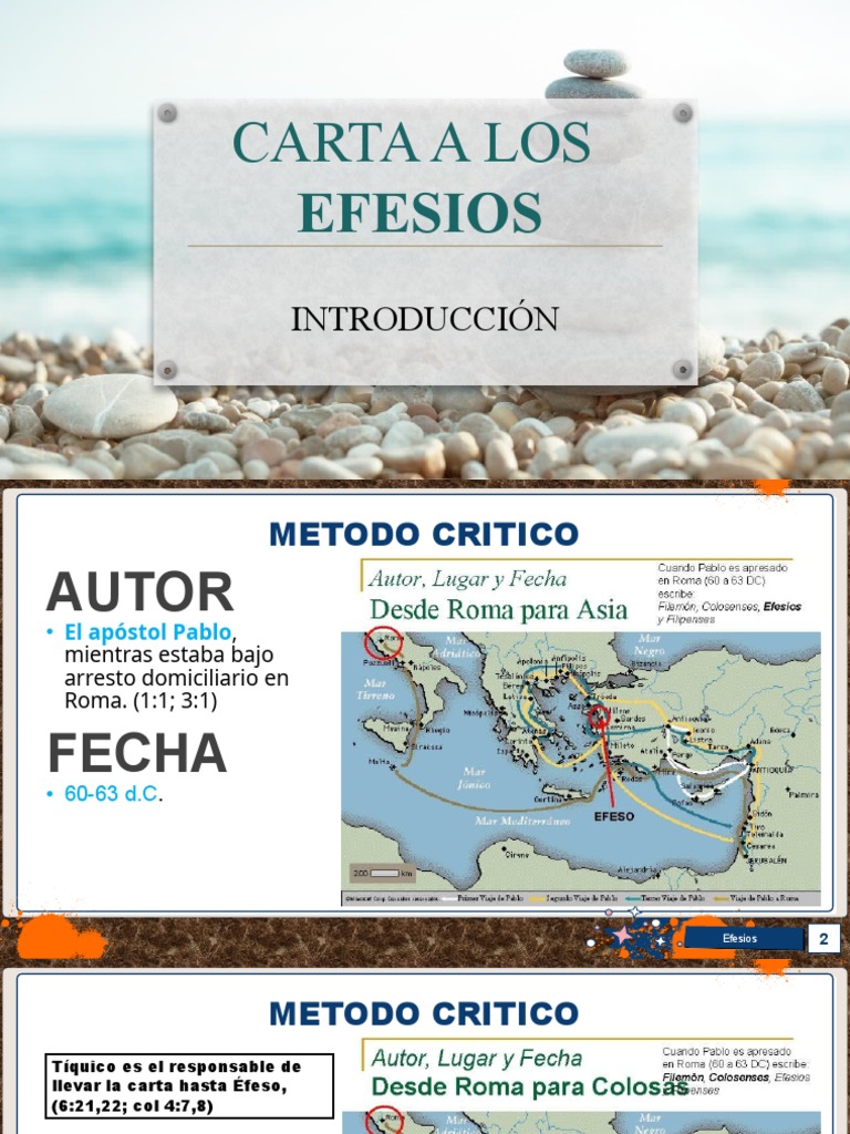 CARTA A LOS EFESIOS Introduccion | PDF | Pablo el apóstol | Religiones abrahámicas