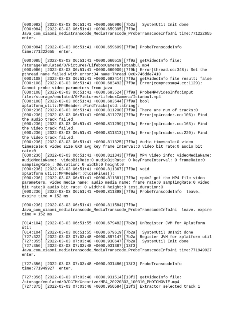 Trace | PDF | Codec | Data Compression