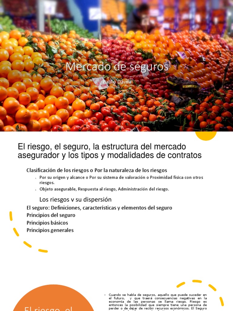 Unidad Iii Mercado De Seguros Pdf Seguro Póliza De Seguros