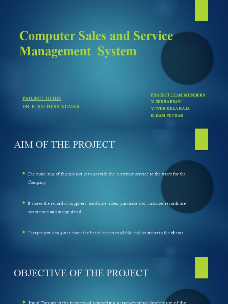 Computer Sales Management System | PDF | Customer | Microsoft Windows