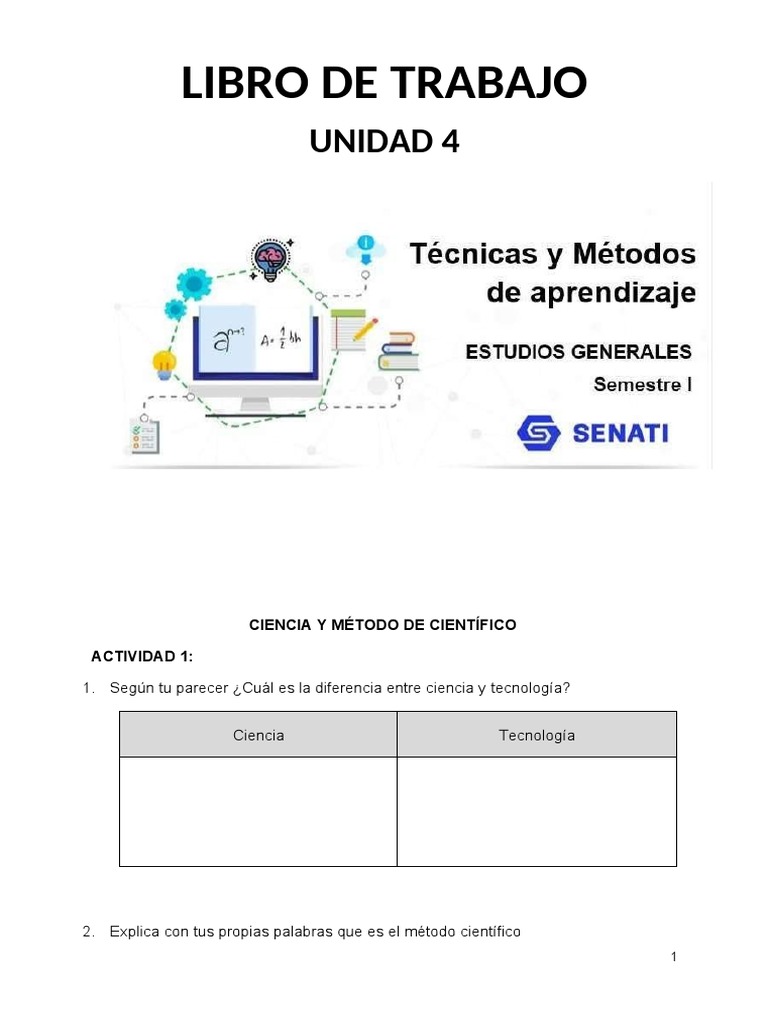 Ciencia y Método Científico: Actividades | PDF