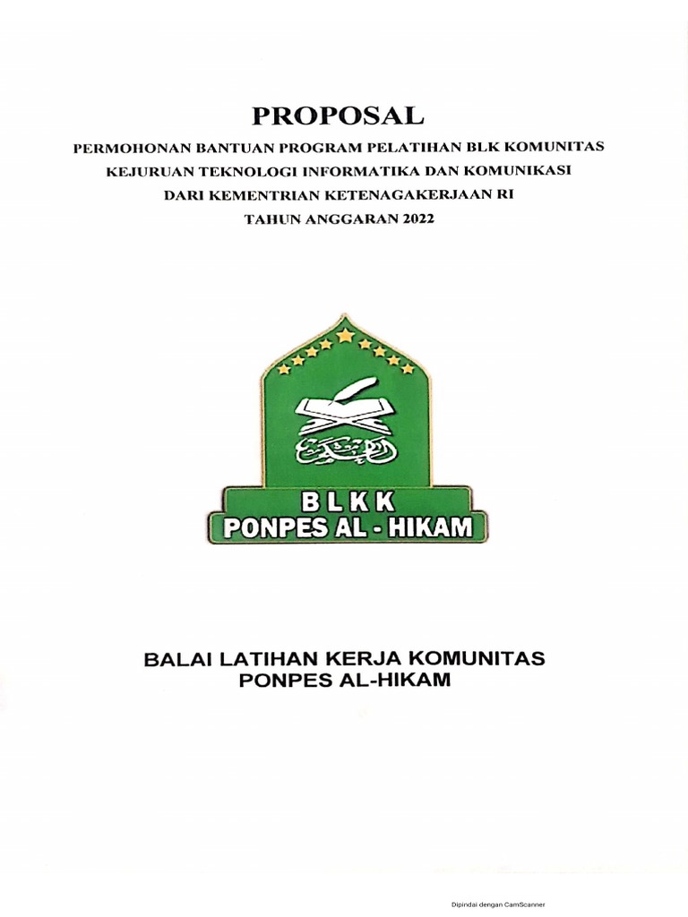Proposal BLKK 2022 | PDF