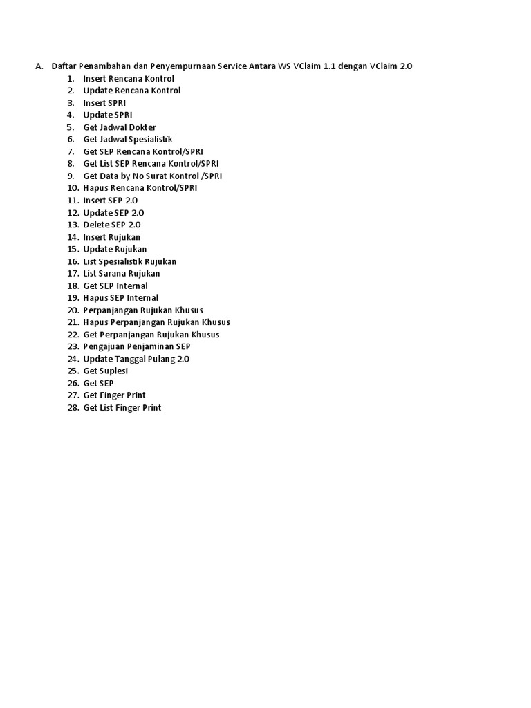 4 Lampiran - Form UAT Bridging VClaim V2 - 0138R018 - RS - SentraMedika - Cisalak | PDF