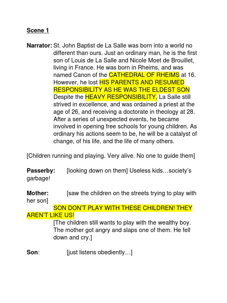 Heritage Play Script 2011 Redone | PDF | Religion & Spirituality