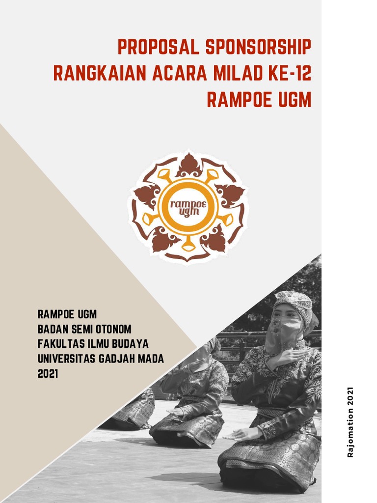 Proposal Sponsorship Milad Rampoe UGM | PDF