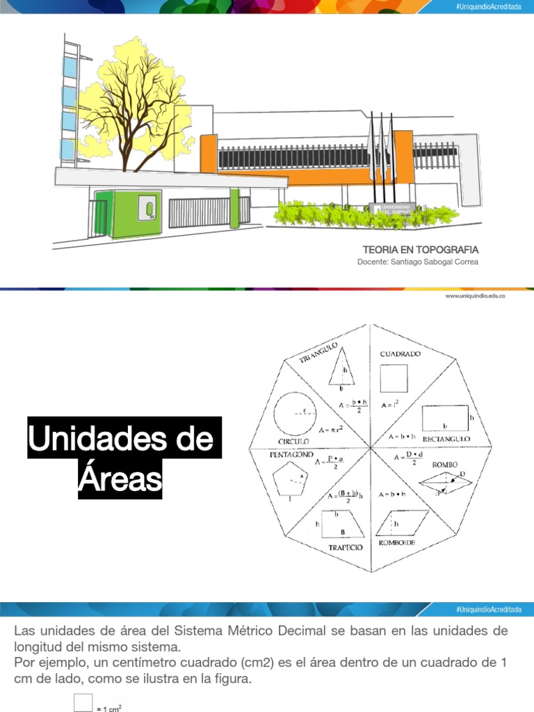 Unidades de Área y Volumen en Topografía | PDF | Volumen | Notación