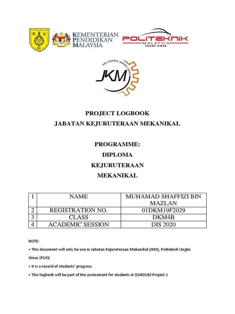 Djj40182 Logbook | PDF | Cognition