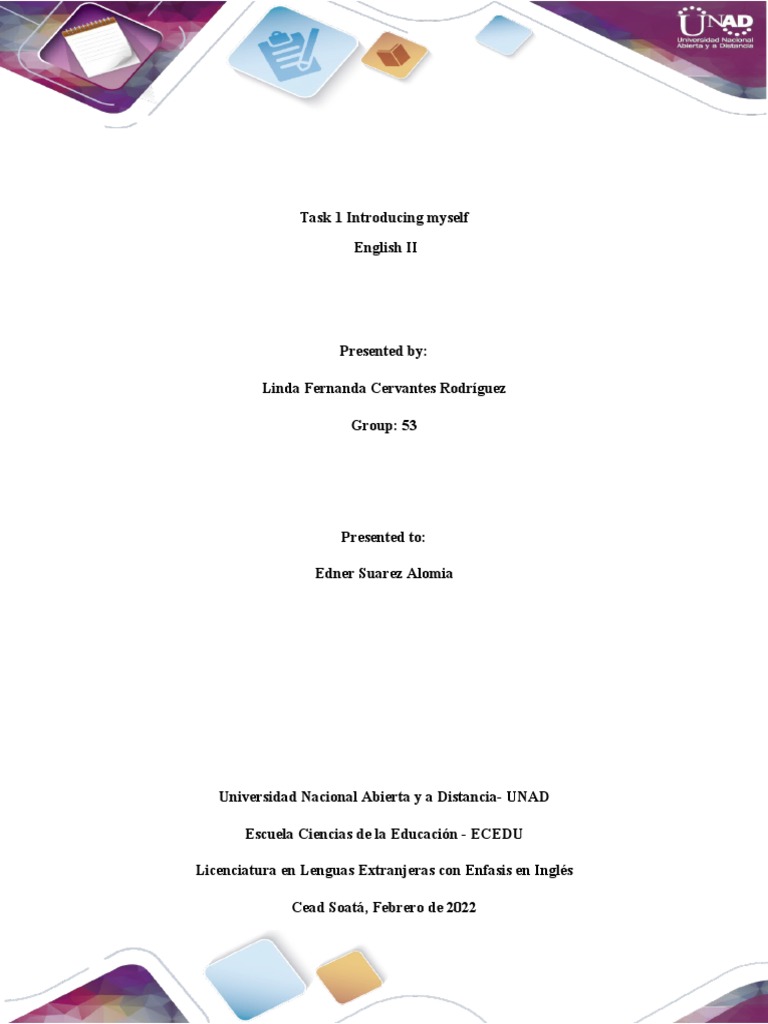 English Self-Introduction Task | PDF | Applied Linguistics | Cognition