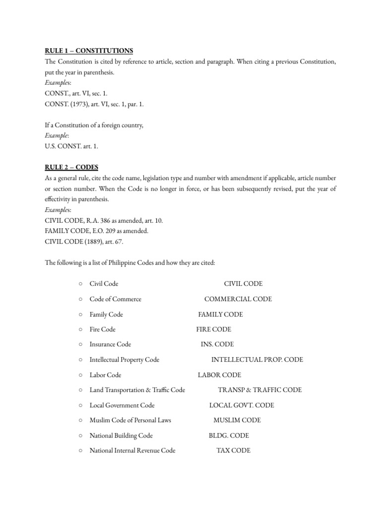 Notes On Legal Citation | Download Free PDF | Citation | Supreme Courts