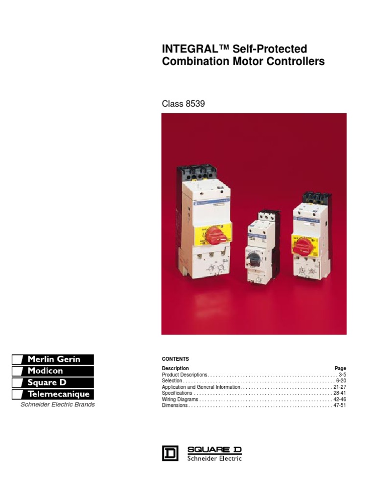 Telemecanique Integral 32 Motor Starter | PDF | Relay | Electric Power