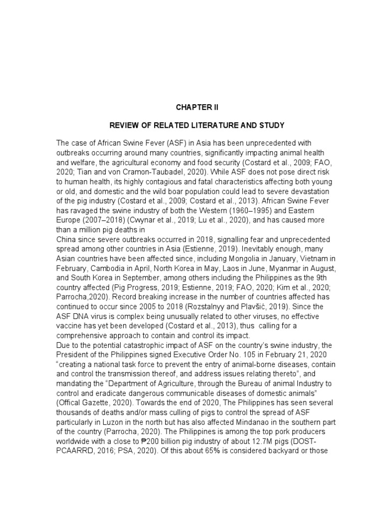 RRL and Methodology Agriculture | PDF | Sampling (Statistics) | Pig
