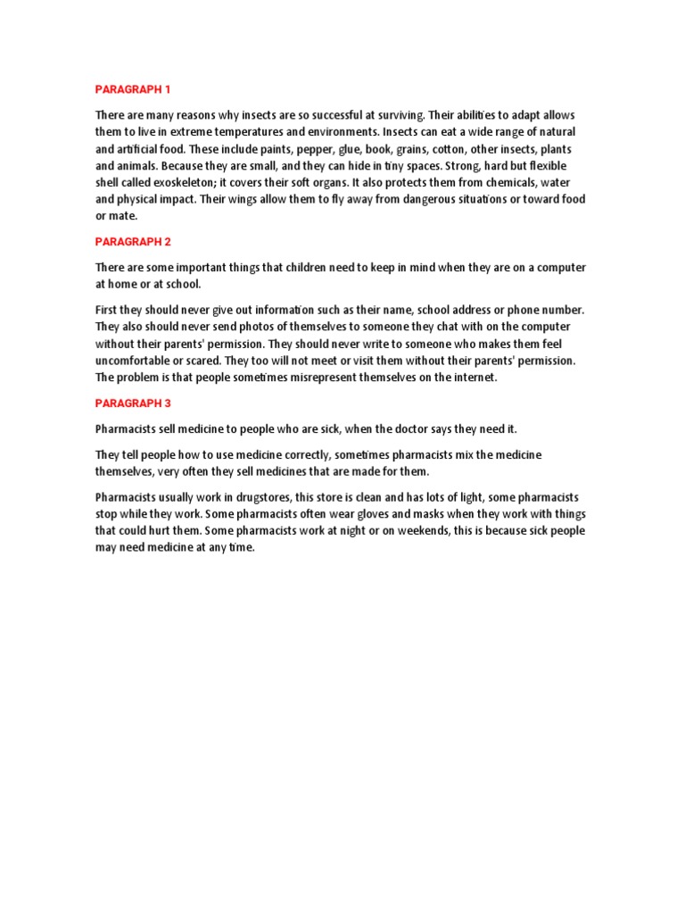 PARAGRAPH | PDF | Science & Mathematics