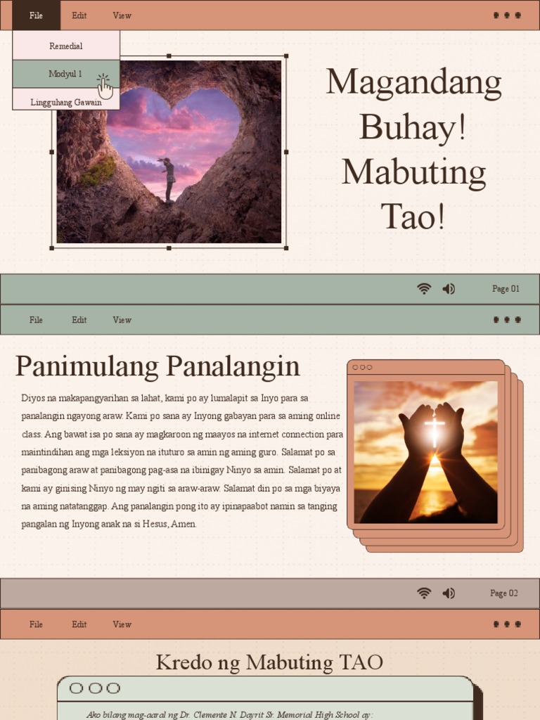 Magandang Buhay! Mabuting Tao!: Edit View Remedial | PDF