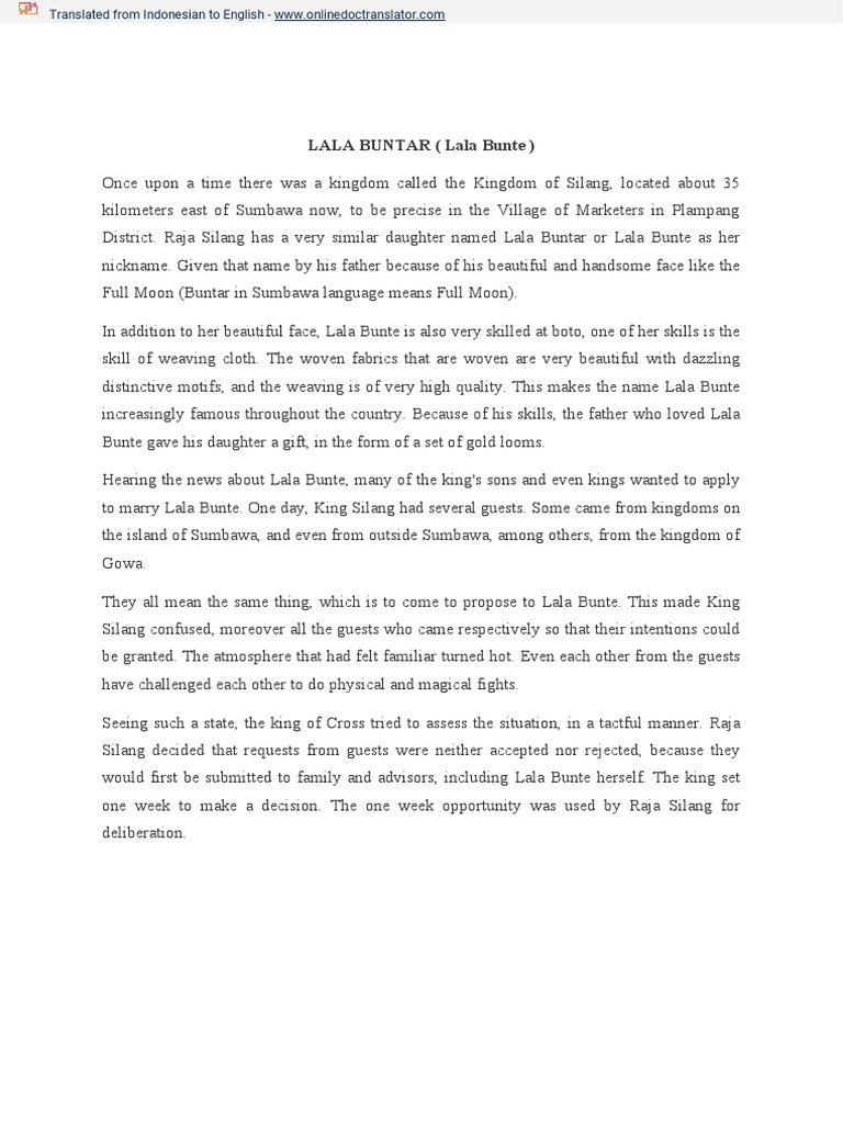 Lala Bunte: A Tale of Beauty and Sacrifice | PDF | Weaving