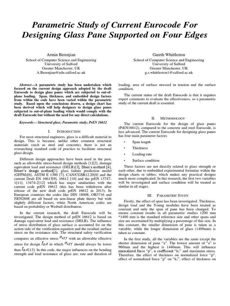 Armin Berenjian Parametric Study of Current Eurocode For Designing ...