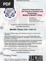 STS Module 1 - Lesson-2.2 - STS in The Middle Ages ...