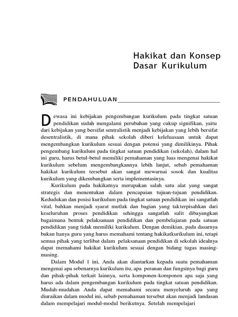 Modul Kurikulum PGSD | PDF