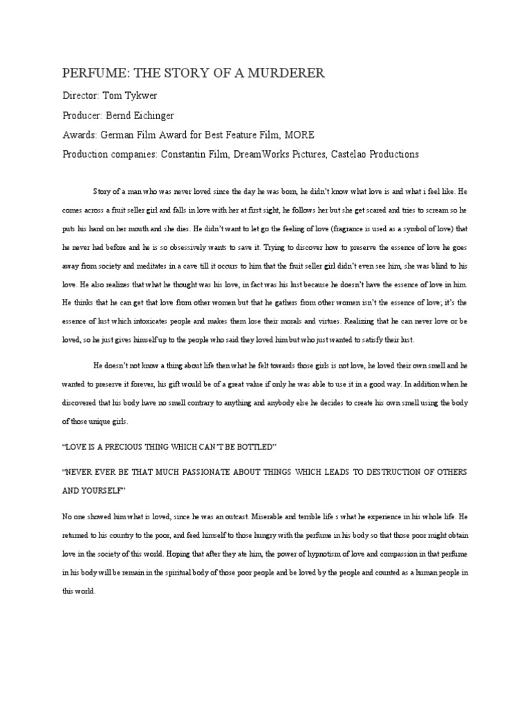 Perfume: The Story of A Murderer | PDF