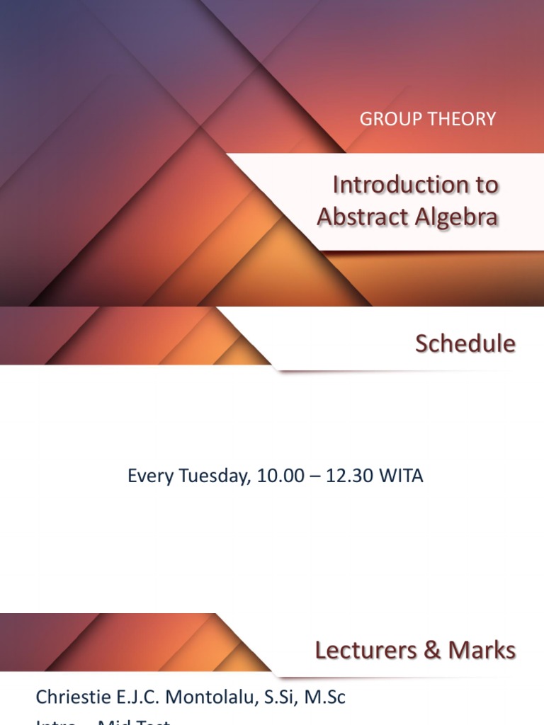 1 - Introduction To Abstract Algebra | PDF | Abstract Algebra | Matrix ...