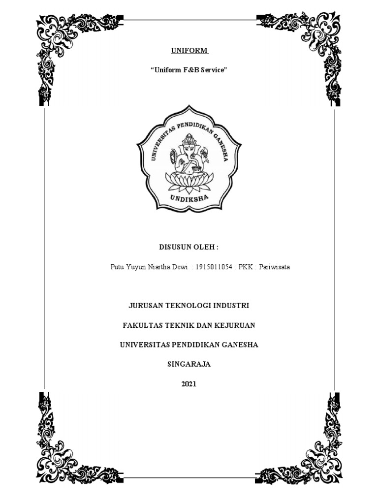 Makalah - Uniform - FNB Service | PDF