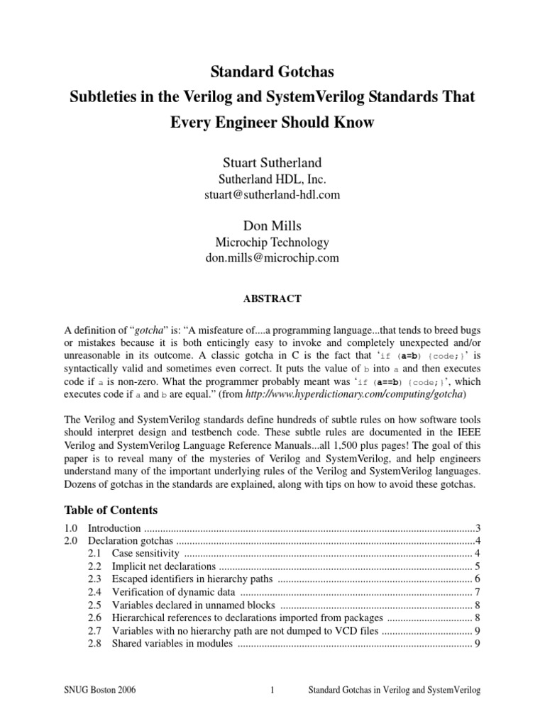 Verilog and System Verilog Differences | PDF | Scope (Computer Science ...