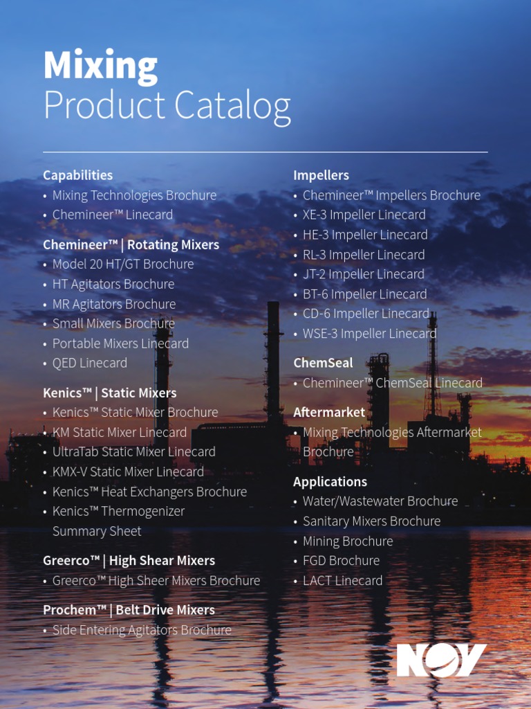 NOV MIxing Catalog 209 | PDF | Gear | Bearing (Mechanical)