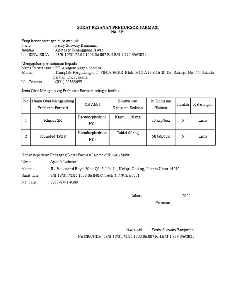 Format SP Prekursor | PDF