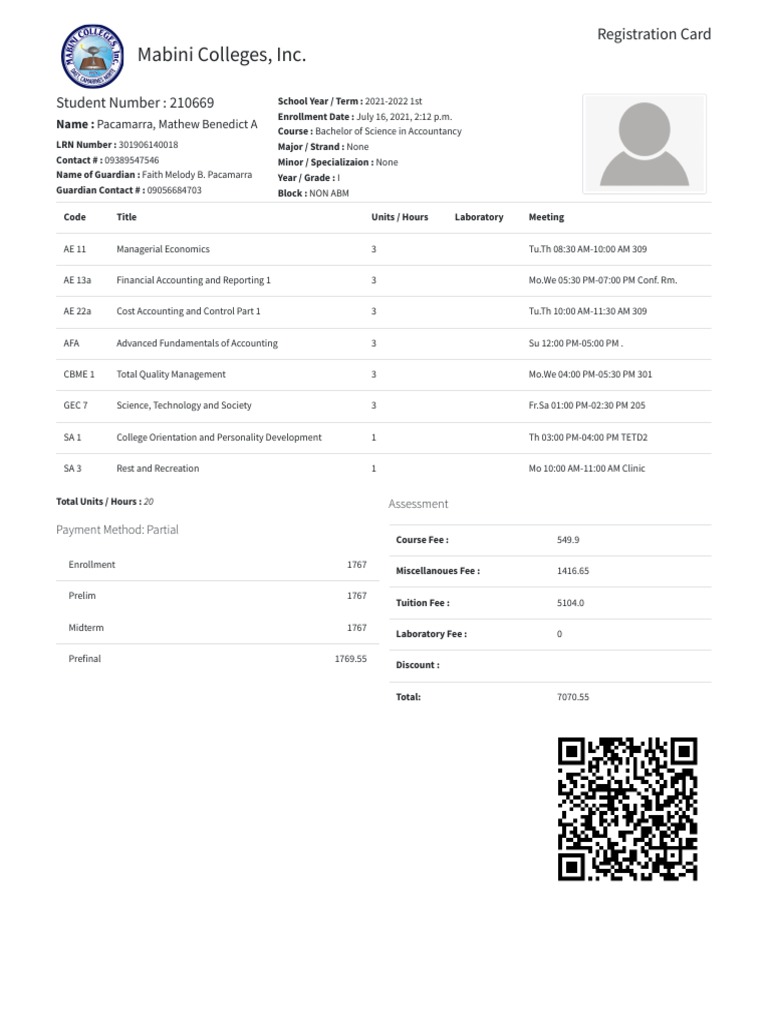 Registration Card | Download Free PDF | Economies