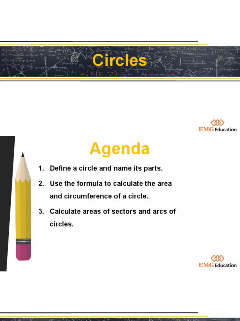 Geometry 3 - Circles PPT - Handout | PDF | Circle | Area