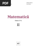 Culegere Matematică ART - VII-a Sem. II | PDF