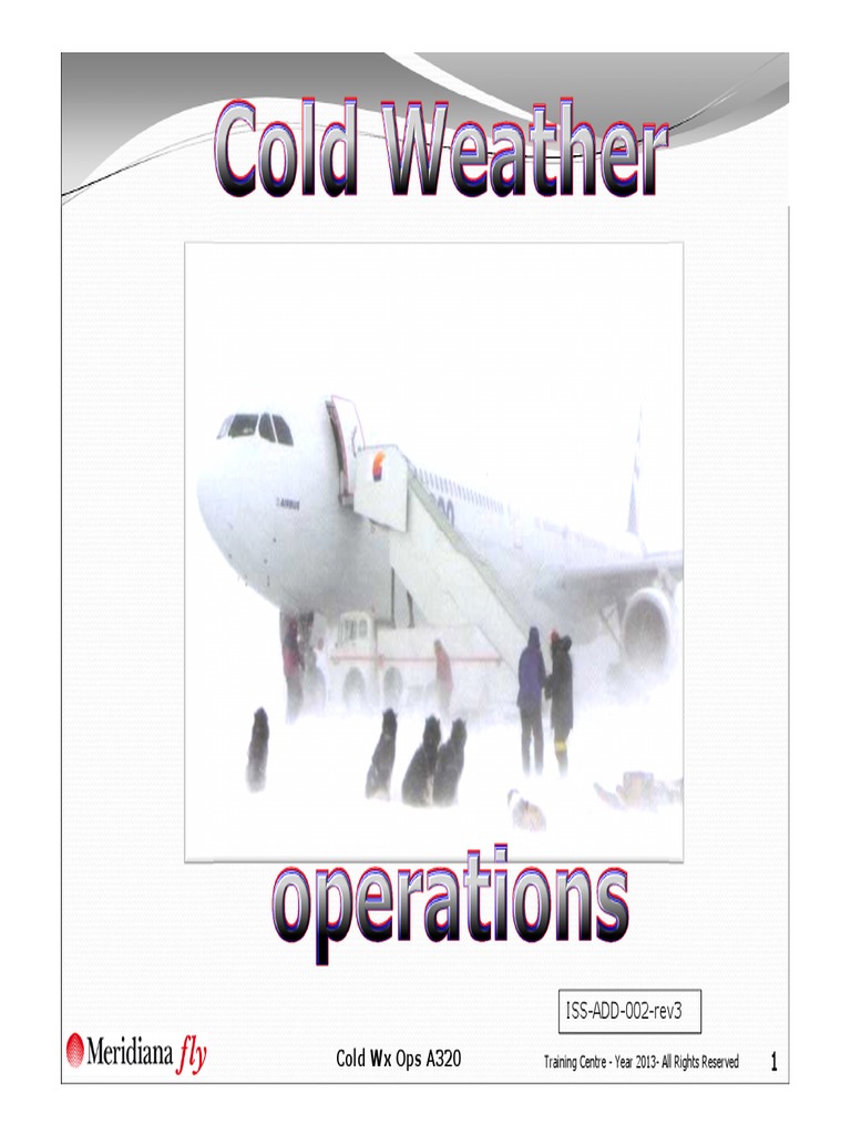 Cold Weather Operations | Download Free PDF | Aviation | Aerospace