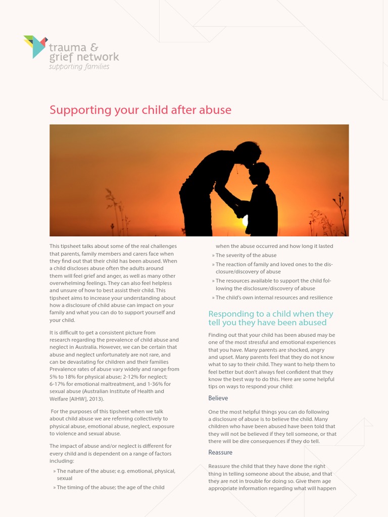 Supporting Your Child After Abuse - 0 | Download Free PDF | Child ...