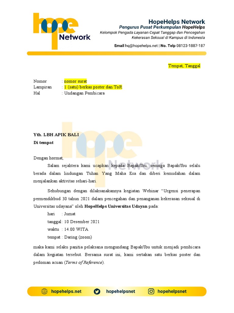 Yth. LBH Apik Bali Di Tempat | PDF | Karier & Perkembangan | Kesehatan ...