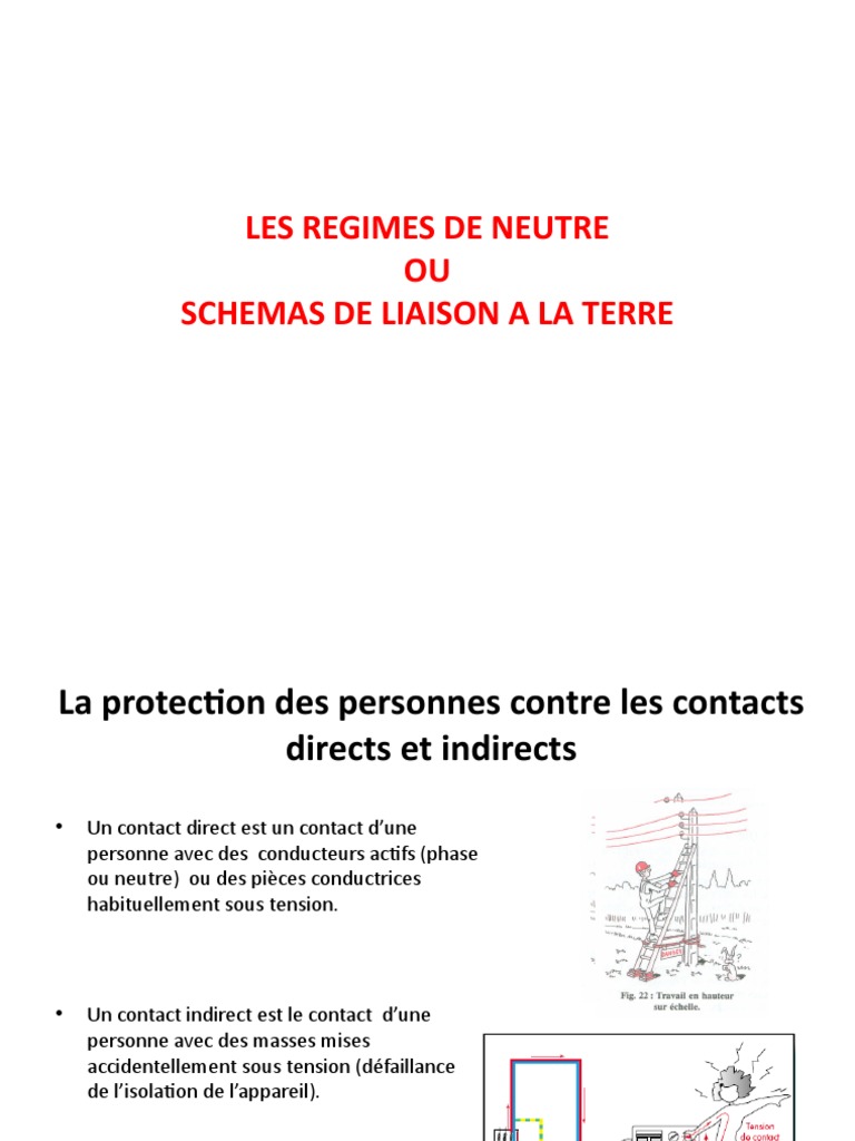 Les Regimes de Neutre | PDF | Équipements électriques | Composants ...