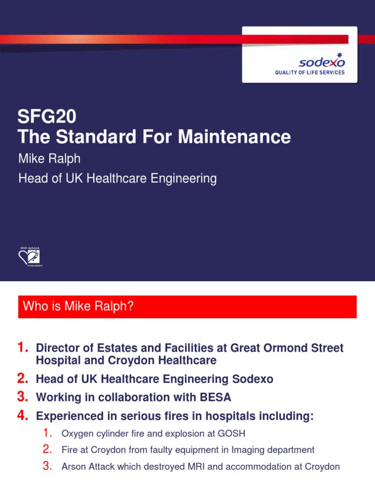 sfg20 The Standard For Maintenance HFC | PDF